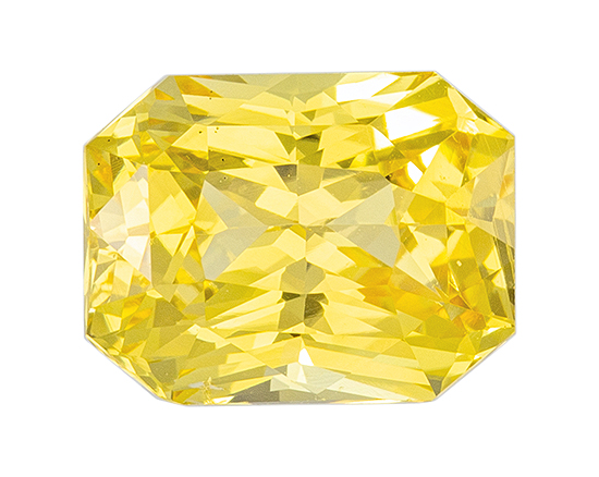 Yellow Sapphire 2.03 carat radiant cut Gemstone
