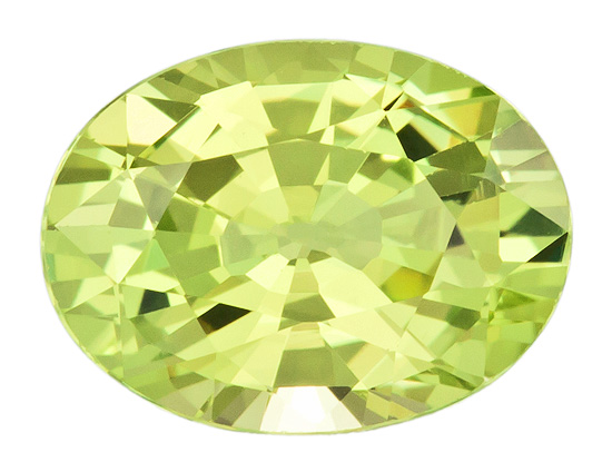 Yellow Chrysoberyl 2.82 carat oval cut Gemstone