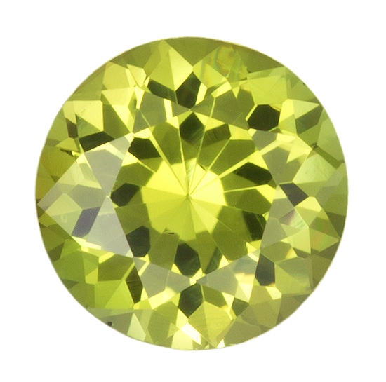 Yellow Chrysoberyl 1.07 carat round cut Gemstone