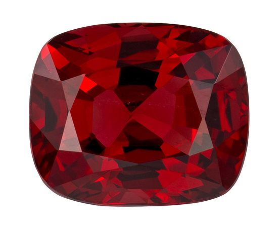 Red Spinel 2.15 carat cushion cut Gemstone