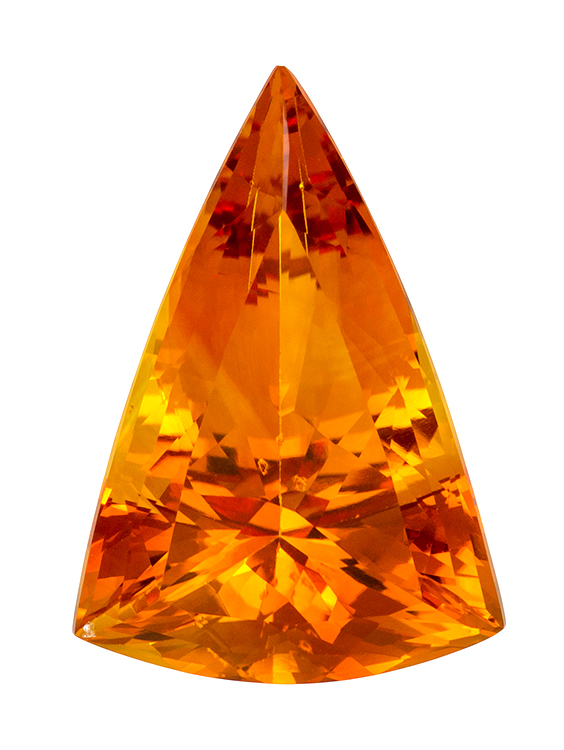 Orange Citrine 13.12 carat fancy cut Gemstone